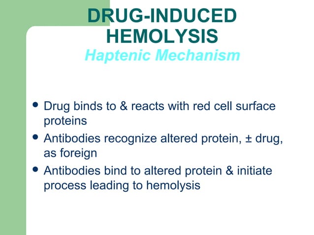 hemolytic anemia (cell membrane defect) | PPT