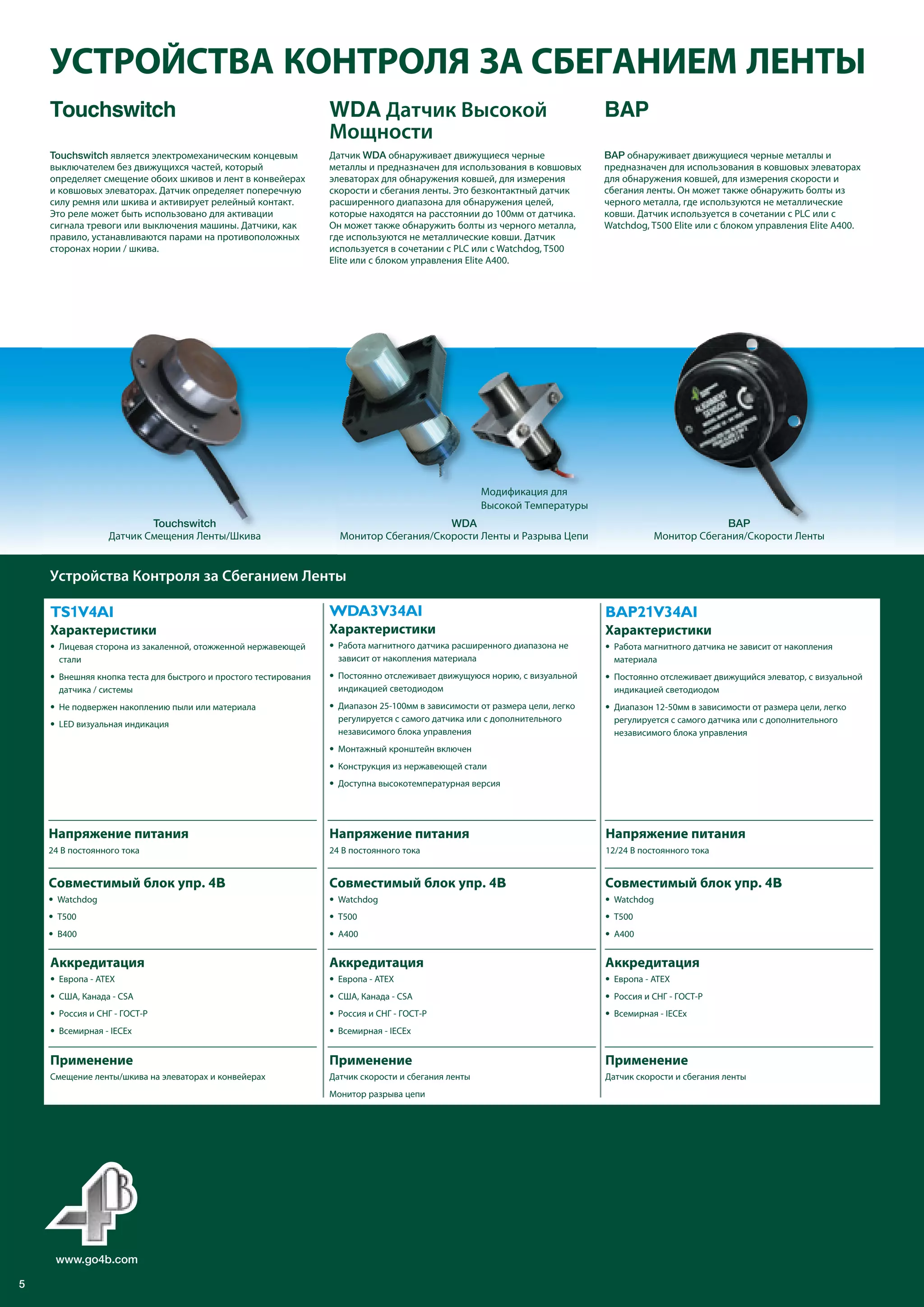 4b components for conveyors & elevators (Russian) | PDF