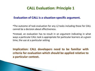(4b) Tsl641 Principles For Call Evaluation (2) | PPT