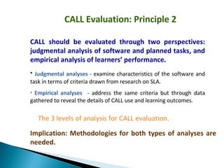 (4b) Tsl641 Principles For Call Evaluation (2) | PPT