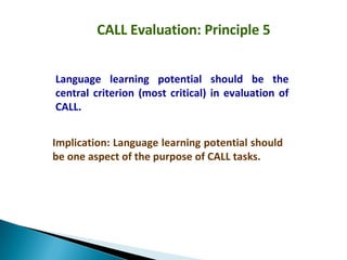 (4b) Tsl641 Principles For Call Evaluation (2) | PPT