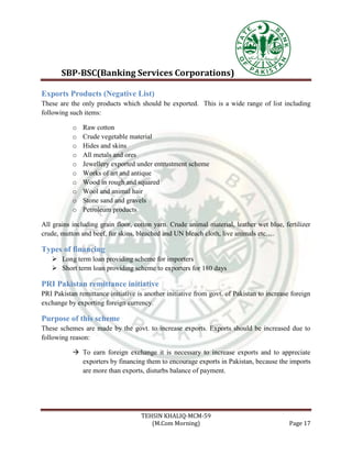Internship+report+SBP-BSC(+Tehsin+khaliq) | PDF