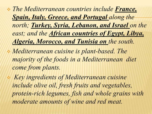 mediterranean Cuisine | PPT