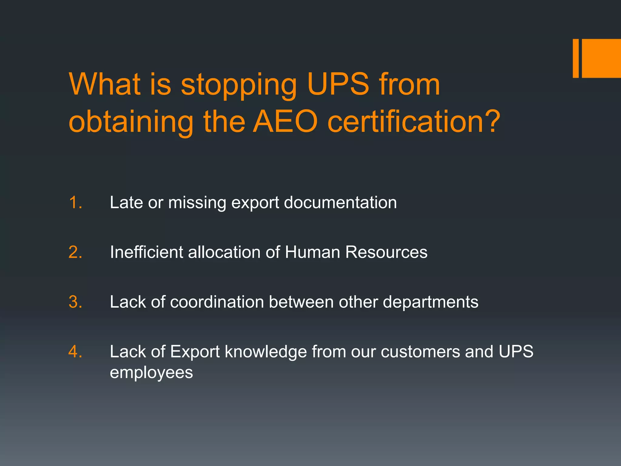 AEO Certification Analysis and Evaulation Final | PPTX