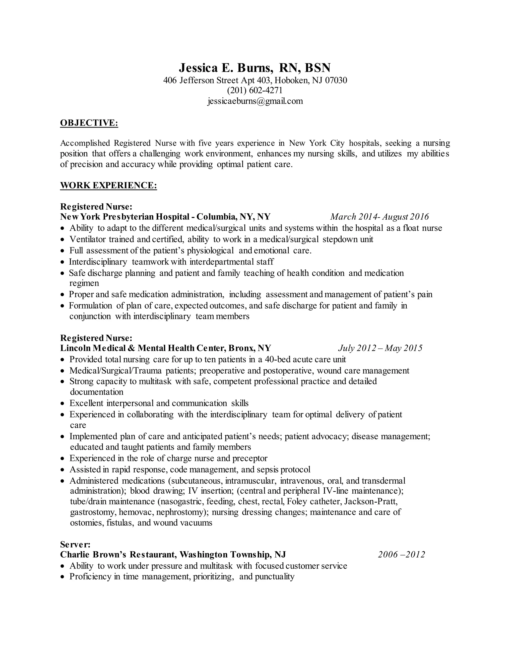 JEB RN resume | DOCX | Healthcare Industry | Industries