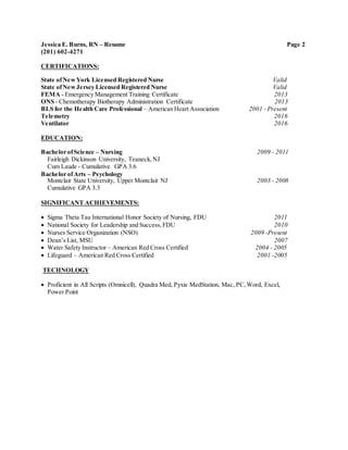 JEB RN resume | DOCX | Healthcare Industry | Industries