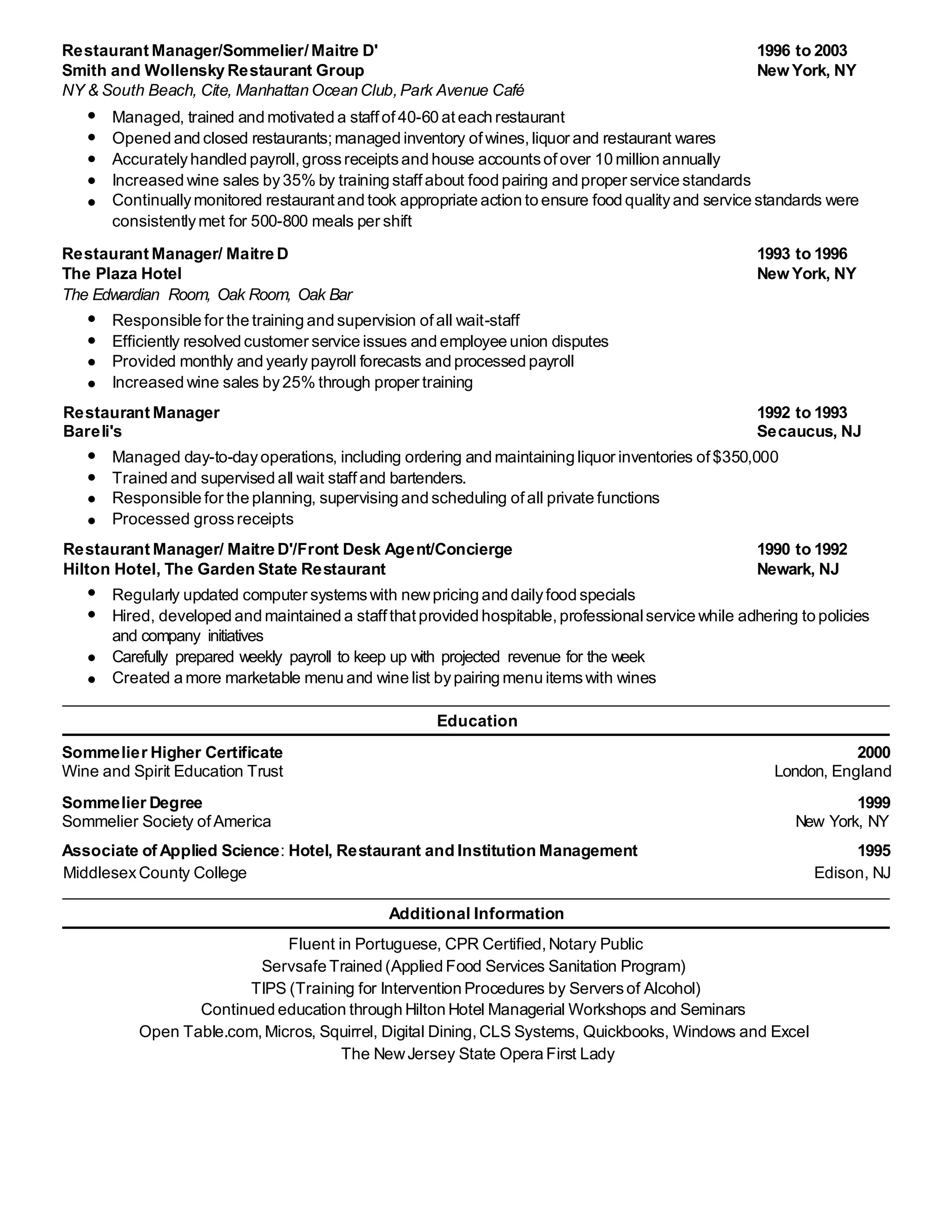 Maria Lembo Resume, 2016 | DOCX