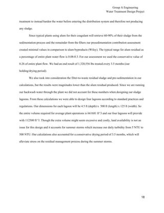 Water Treatment Plant Design CEE157B | PDF