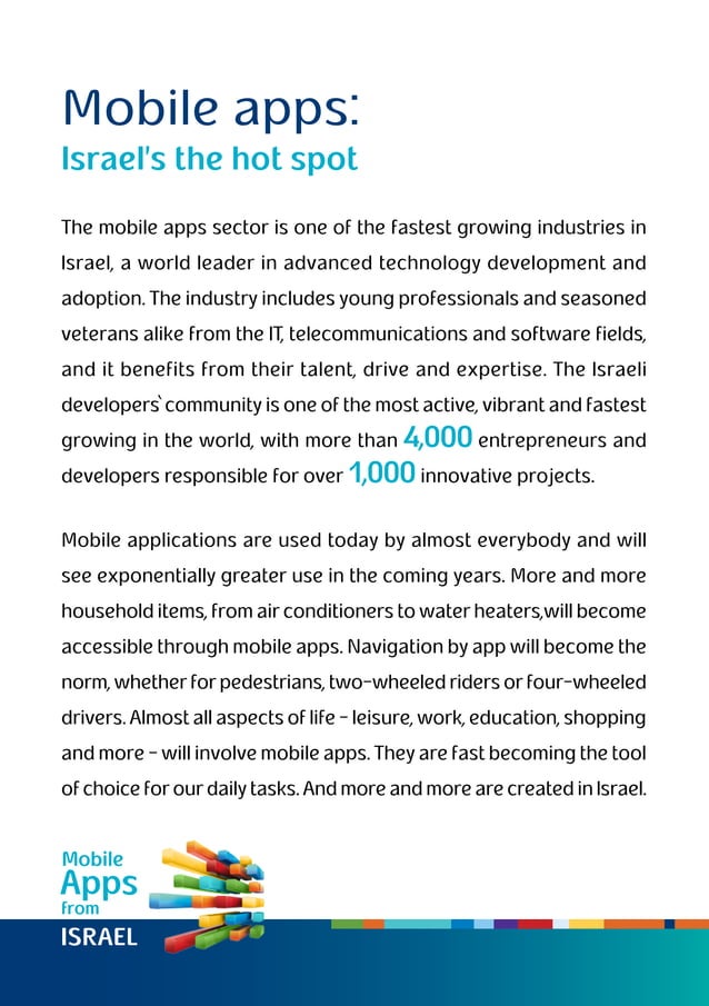 Mobile Apps from Israel | PDF | Technology Industry | Industries