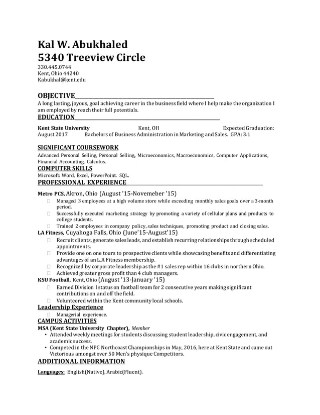 Current Resume | PDF