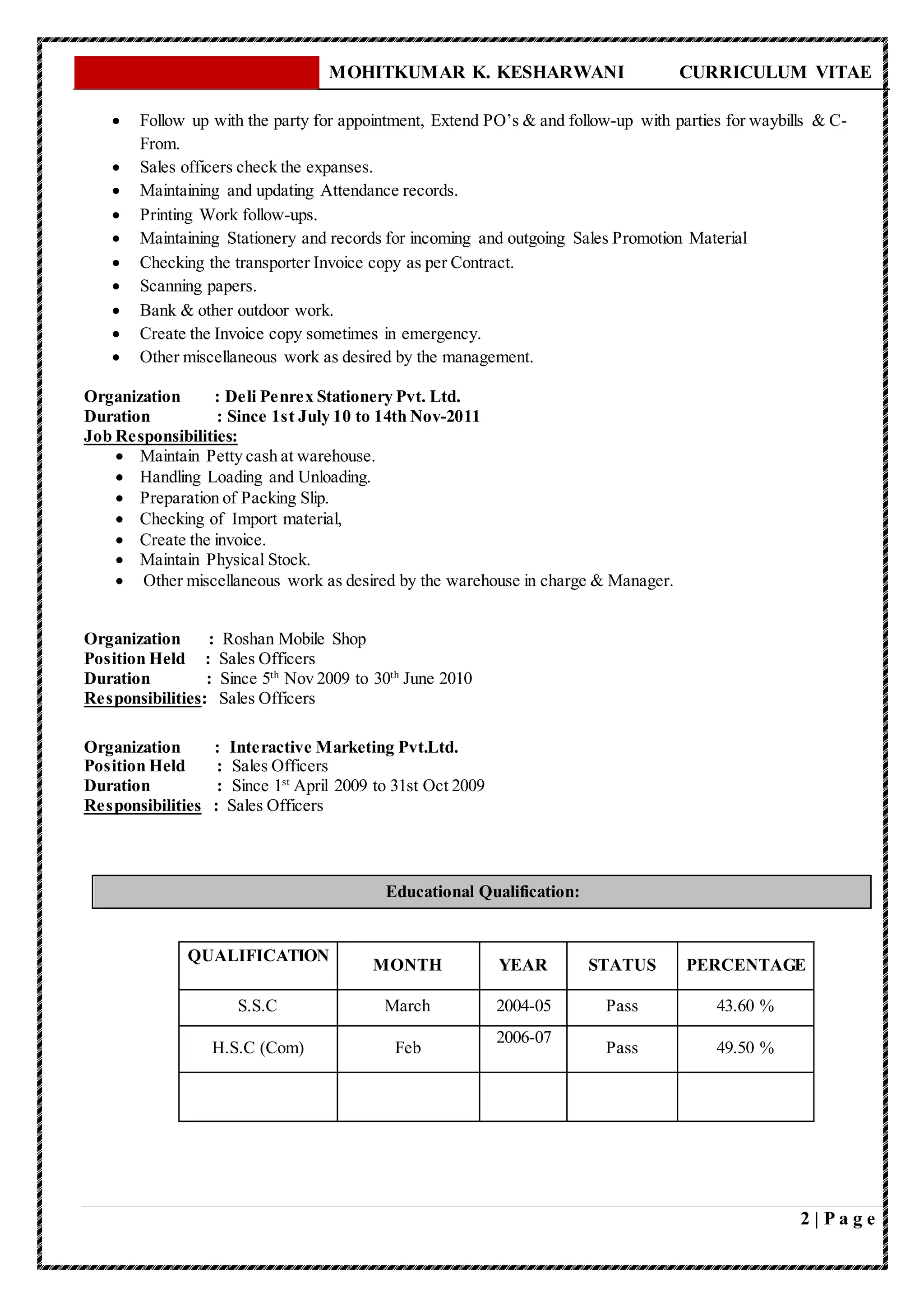 Mohit........updated | PDF