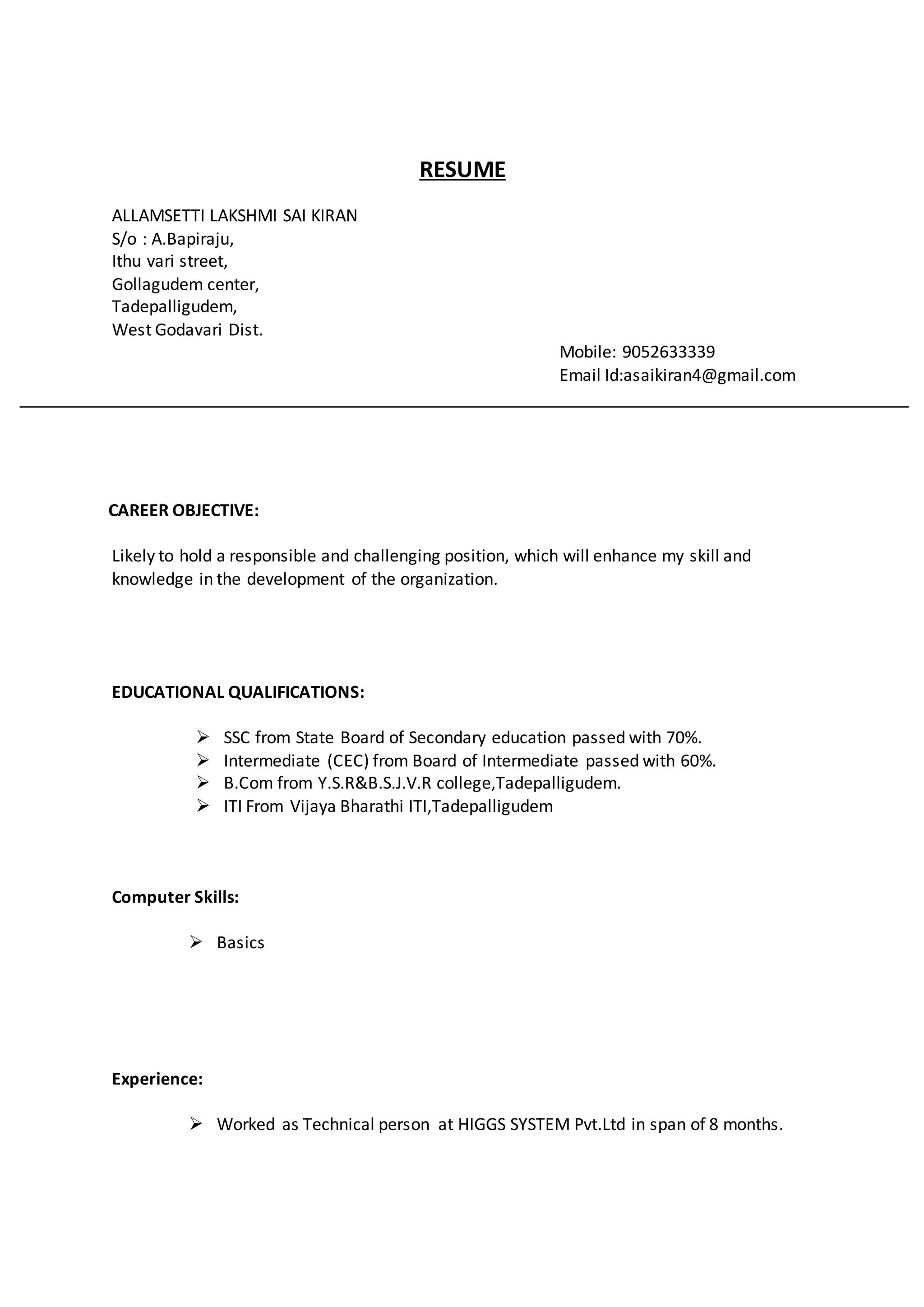 Resume | PDF