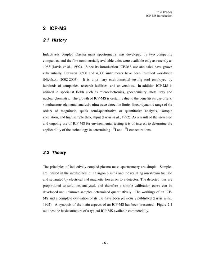 MSc Thesis-Analysing Radioactive Iodine in Fucus by ICP-MS | PDF | Chemistry | Science
