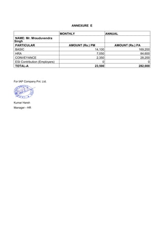 Extended_Appointment_Letter | PDF