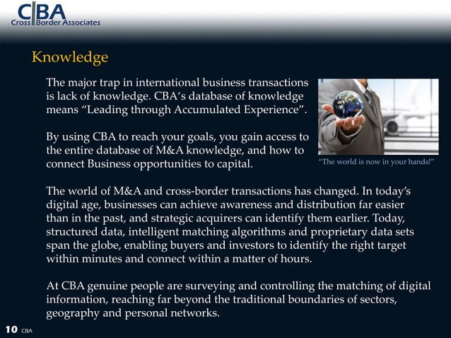 CBA Corporate Presentation | PPT