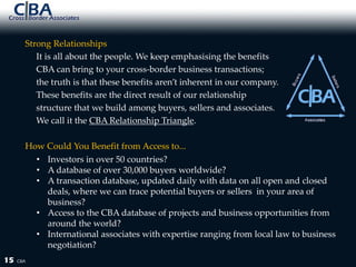 CBA Corporate Presentation | PPT