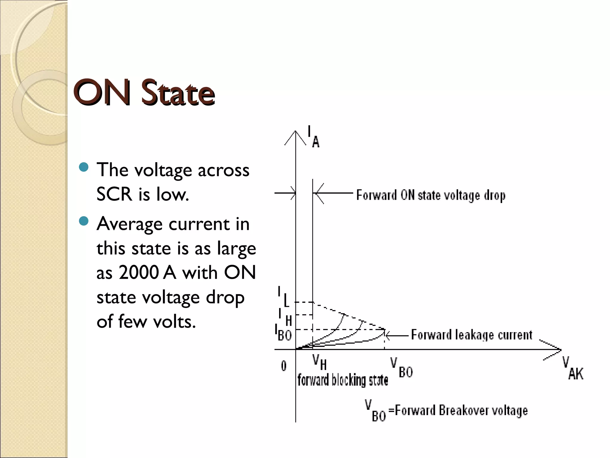 I-V characteristics of SCR final | PPT