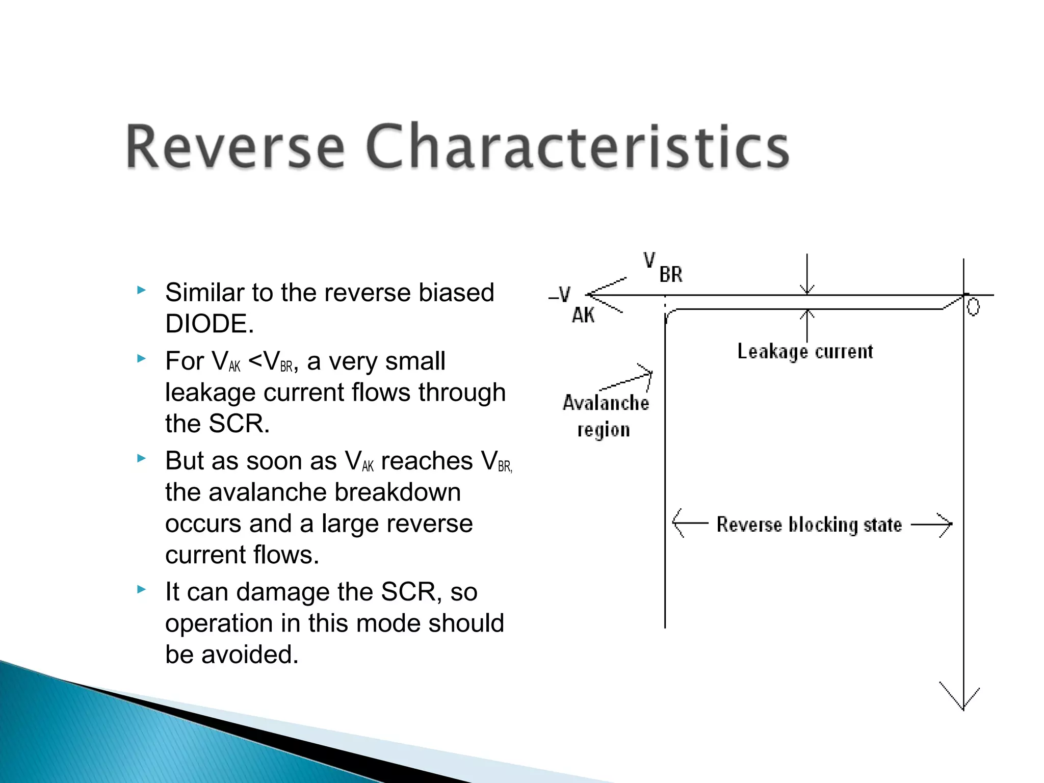I-V characteristics of SCR final | PPT