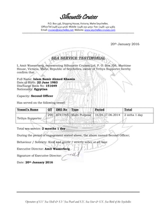 silhote sea service | PDF