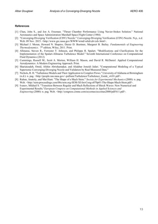 Analysis of Flow in a Convering-Diverging Nozzle | PDF