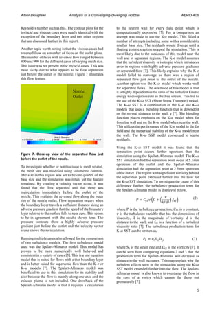 Analysis of Flow in a Convering-Diverging Nozzle | PDF