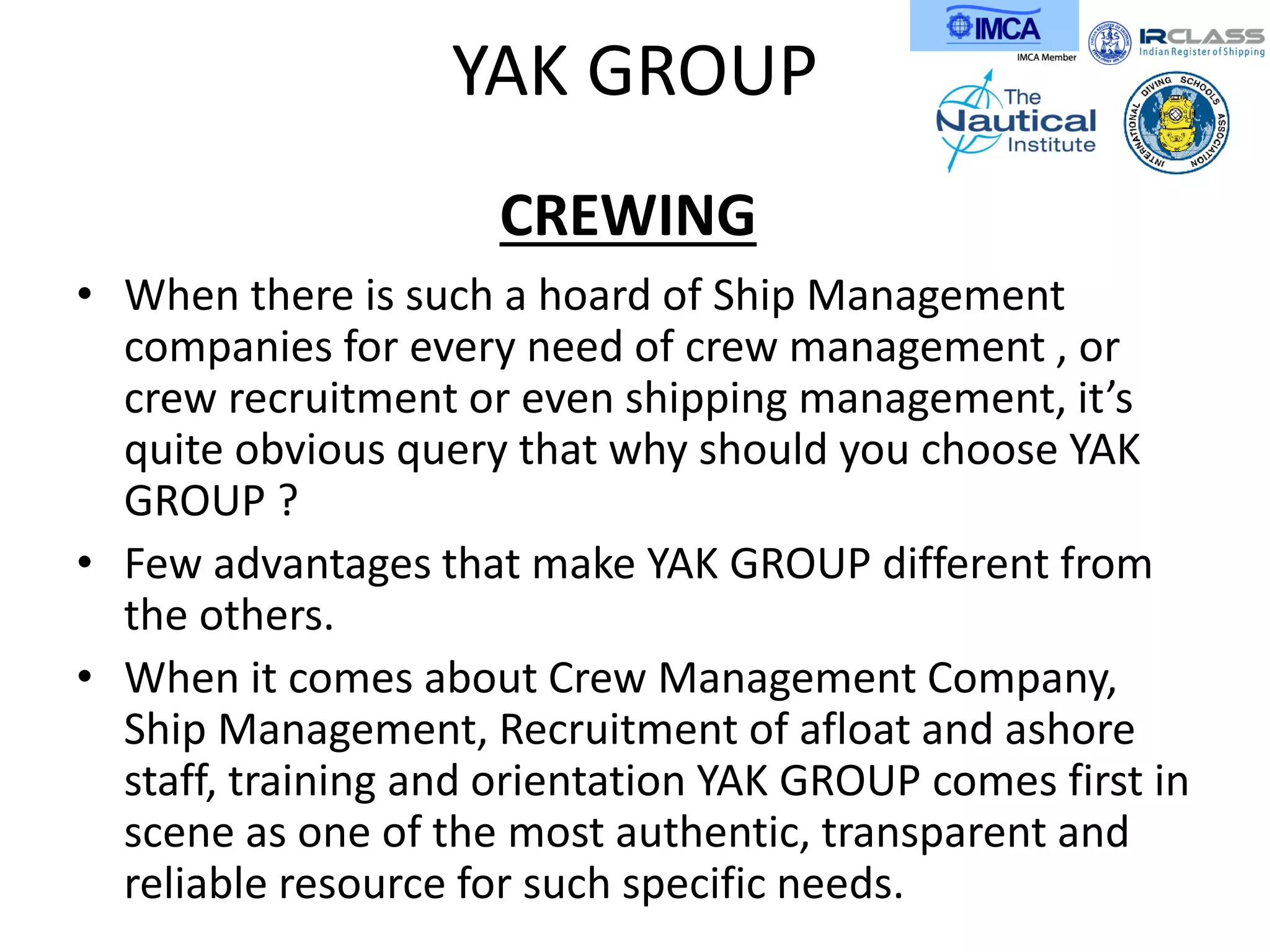 Yak Presentation Ship Manning | PDF
