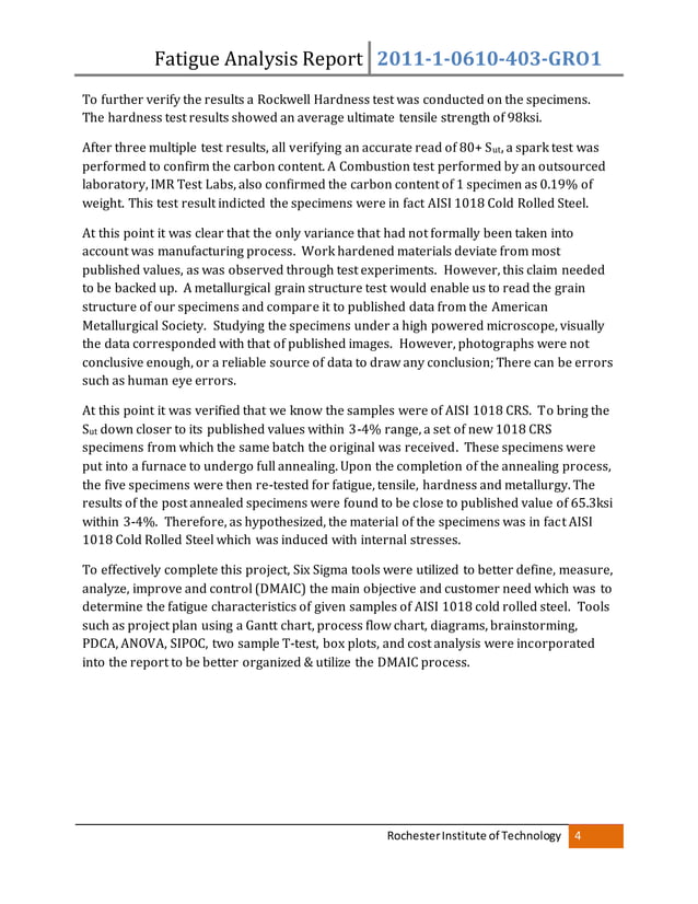 Fatigue Analysis Report_ Final | DOCX