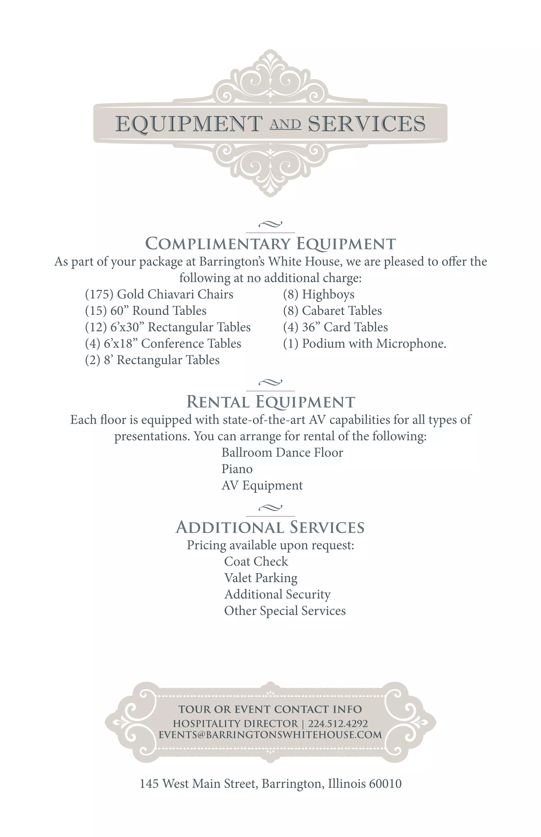 BWH Event Sales Guide | PDF