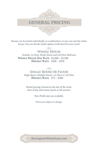 BWH Event Sales Guide | PDF