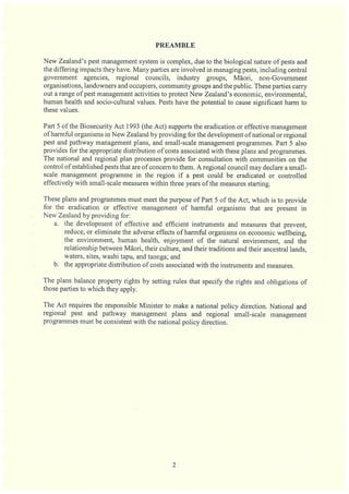 National Policy Direction for Pest Management 2015 | PDF | Agriculture ...