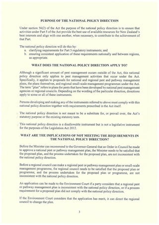 National Policy Direction for Pest Management 2015 | PDF | Agriculture ...