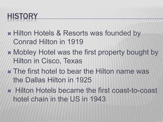 Hilton Marketing Project | PPTX
