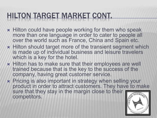 Hilton Marketing Project | PPTX