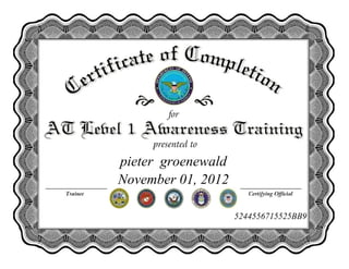 ATL1Certificate | PDF