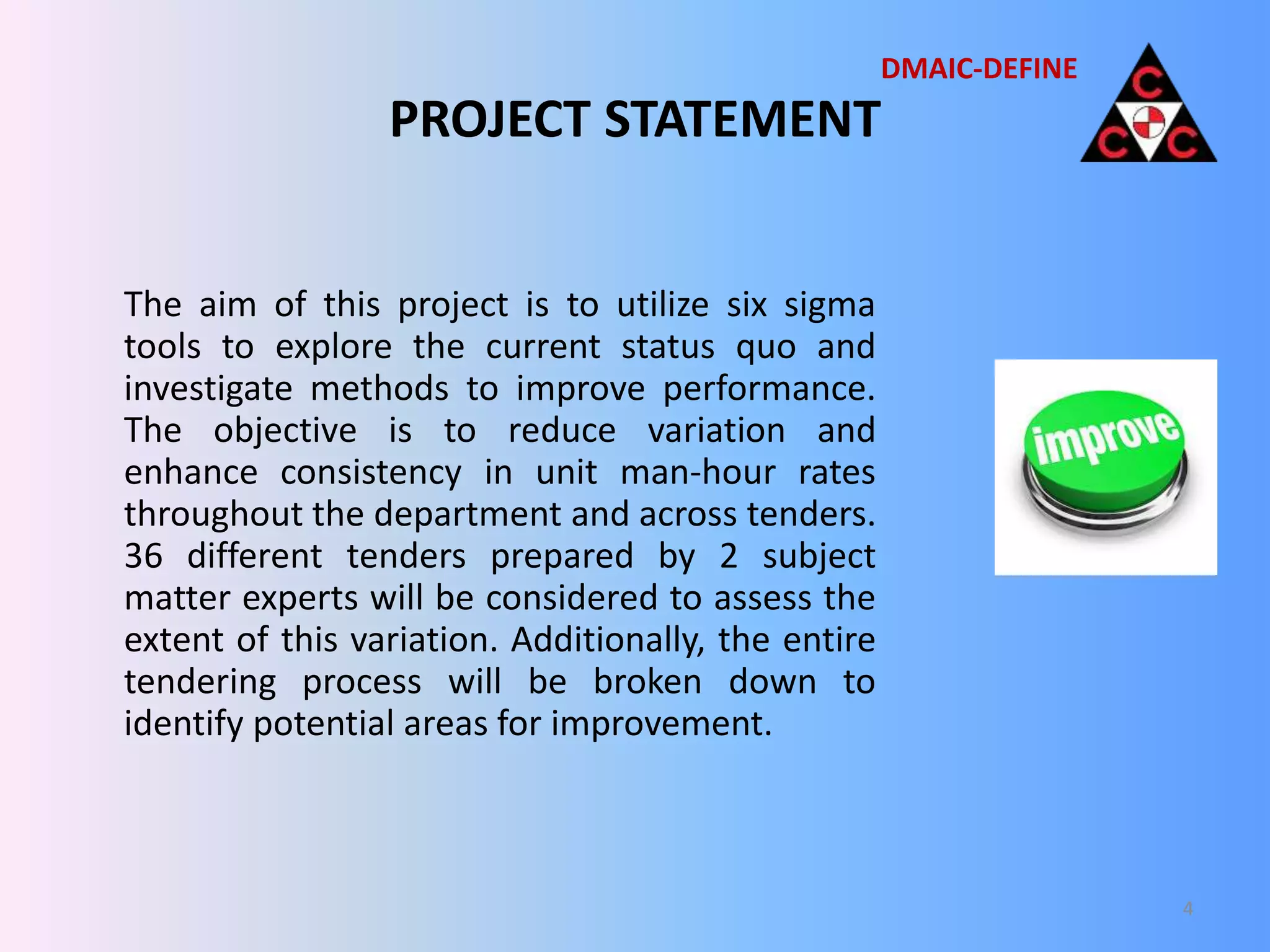 LEAN SIX SIGMA PROJECT - FINAL | PPTX