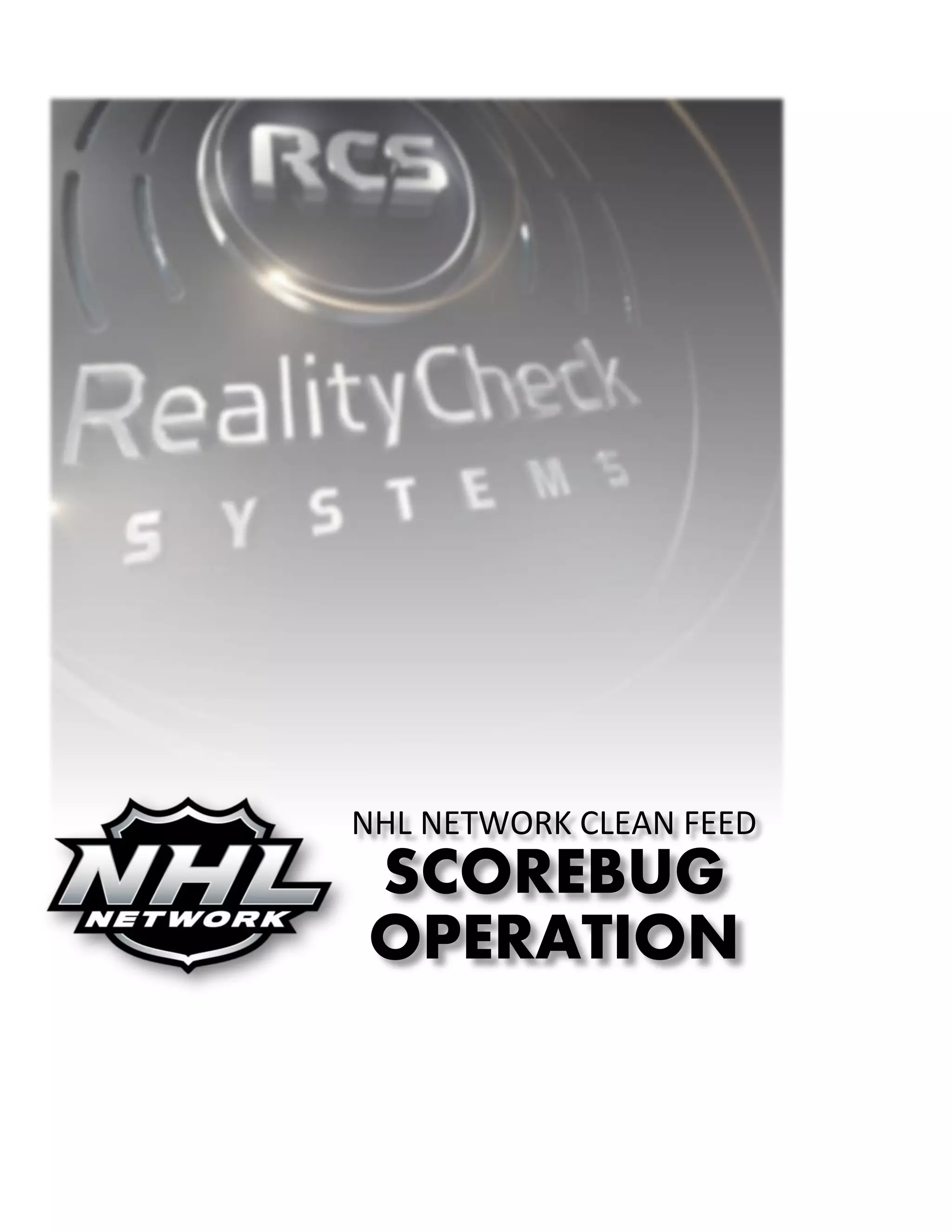 RCS Scorebug Instructions | PDF