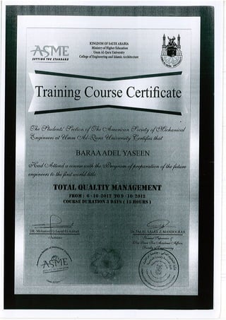 Mech. Baraa Yaseen CV 10052016 | PDF