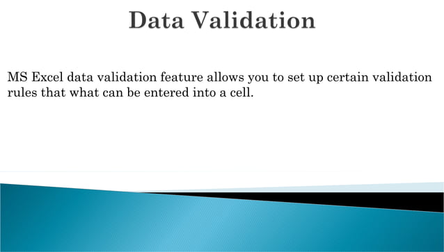 Advanced Excel ppt | PPT