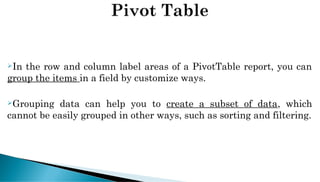 Advanced Excel ppt | PPT