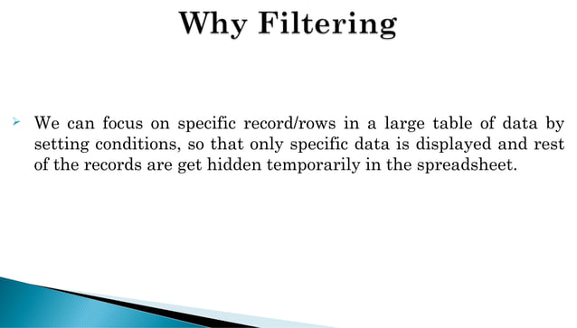 Advanced Excel ppt | PPT