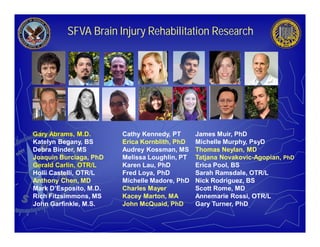 SFVA Brain Injury Rehabilitation Research 11-23-15 | PPT