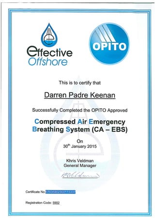 Offshore Certification | PDF