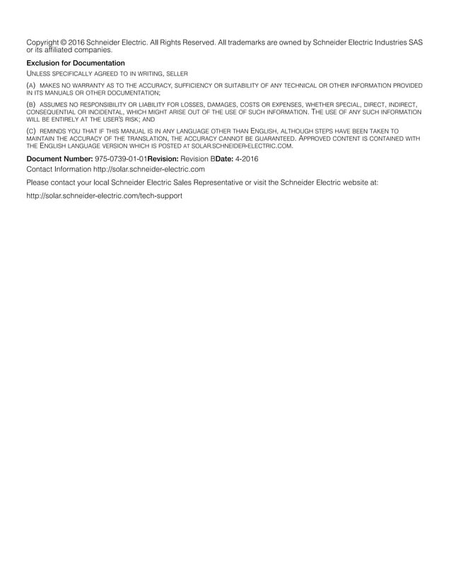 Conext XW+ Multi-Unit Power System Design Guide (975-0739-01-01_Rev-B ...