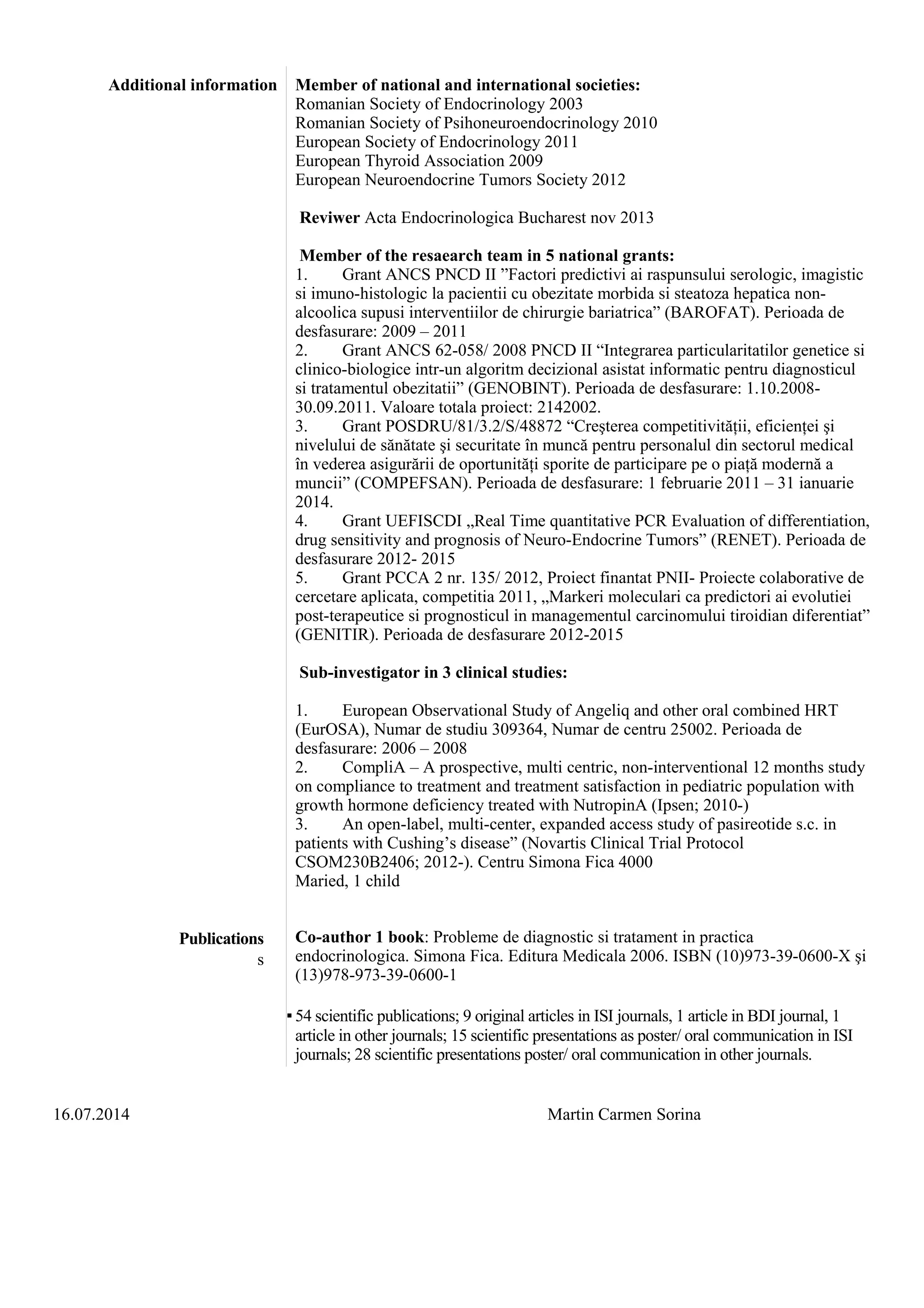 CV Sorina Martin europass engleza | DOC