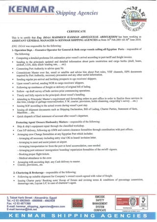 Shipping Certificates | PDF