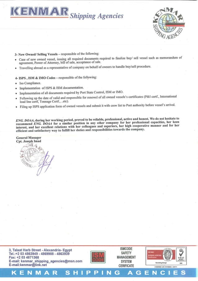Shipping Certificates | PDF