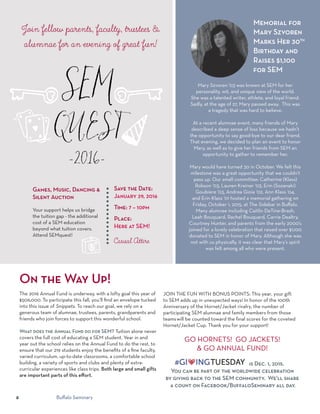 Buffalo Seminary Snippets Newsletter | PDF