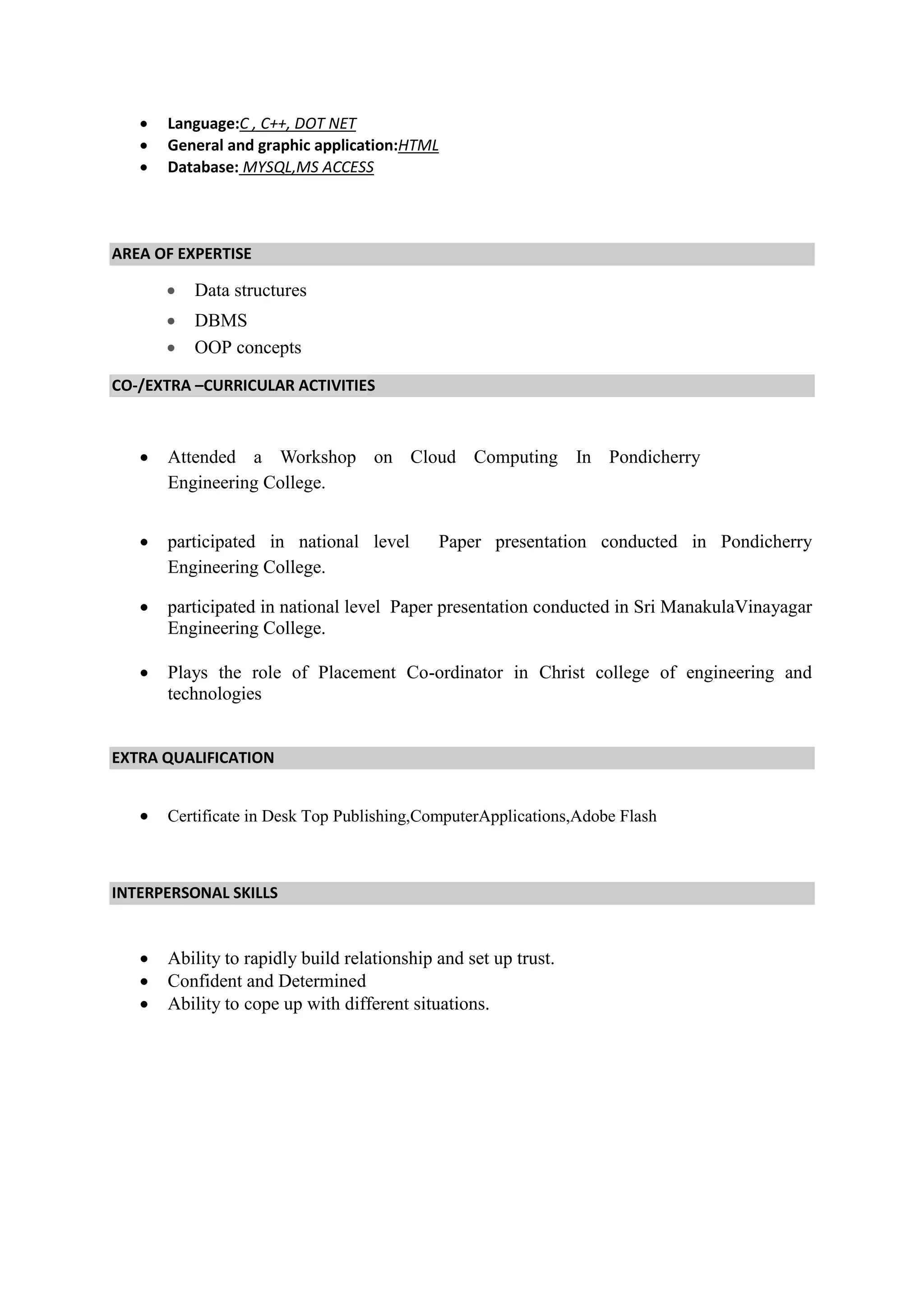final resume1 | PDF