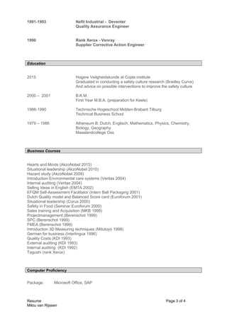 CURRICULUM VITAE MvR 2015 UK | DOC