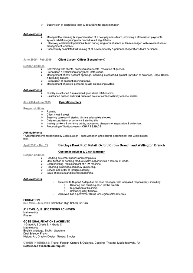 Janet Gillison CV 05.2016